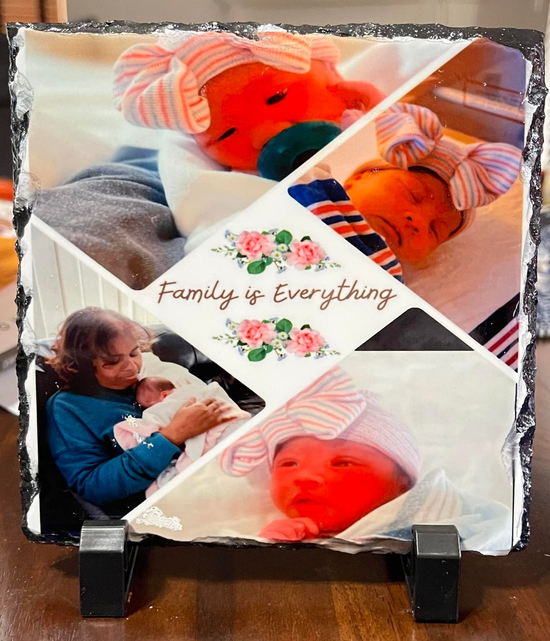 Timeless Treasures: 6X6 Personalized Photo Slate Preserve Your Memories ...