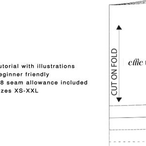 Wrap Around Top Sewing Pattern: Multi-wearable PDF (XXS-XXL Digital ...