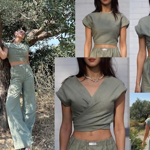 Wrap Around Top Sewing Pattern: Multi-wearable PDF (XXS-XXL Digital ...