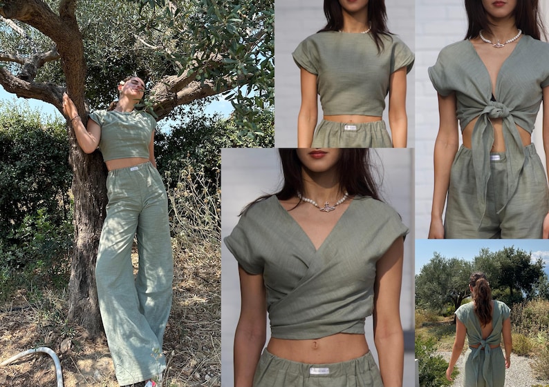 Wrap Around Top Sewing Pattern: Multi-wearable PDF (XXS-XXL Digital ...