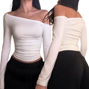 Long-sleeve off the Shoulder Top Pattern | XS-XXL | Instant Download ...