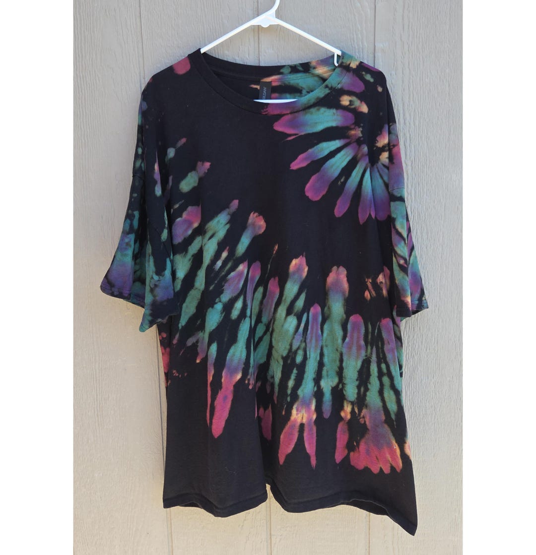 4XL Reverse Tie Dye Tshirt - Hand Dyed in the Pacific Northwest USA by ...