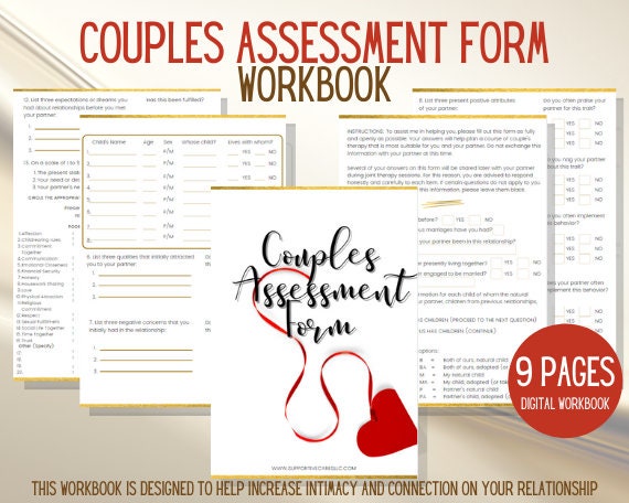Couples Assessment Form | Etsy