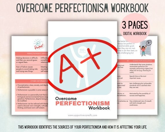 Overcome Perfectionism Workbook - Etsy