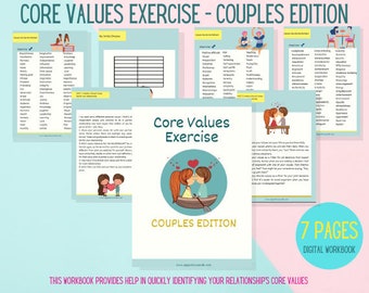 Values for Couples - Etsy