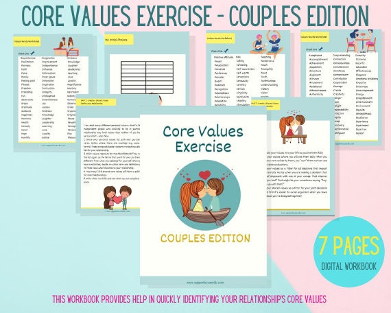 Core Values Exercise for Couples - Etsy