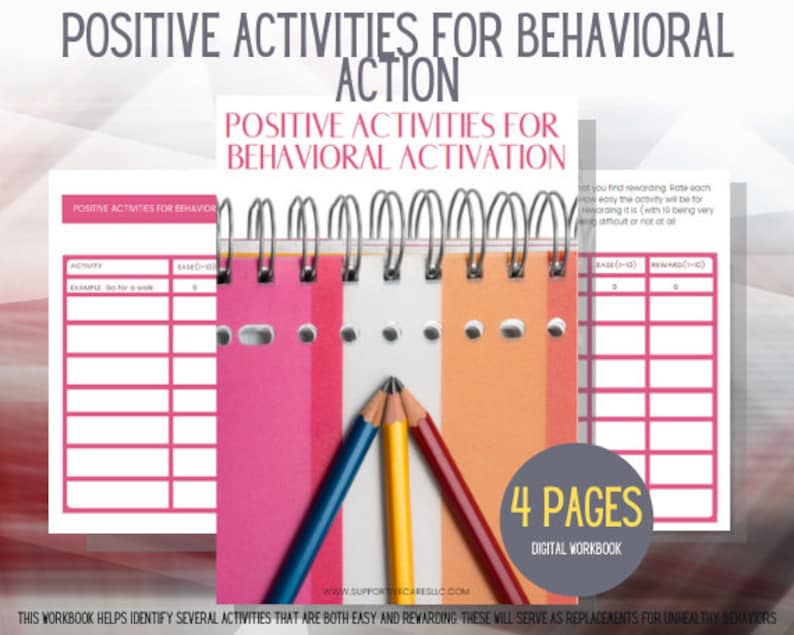 Positive Activities for Behavioral Action | Etsy