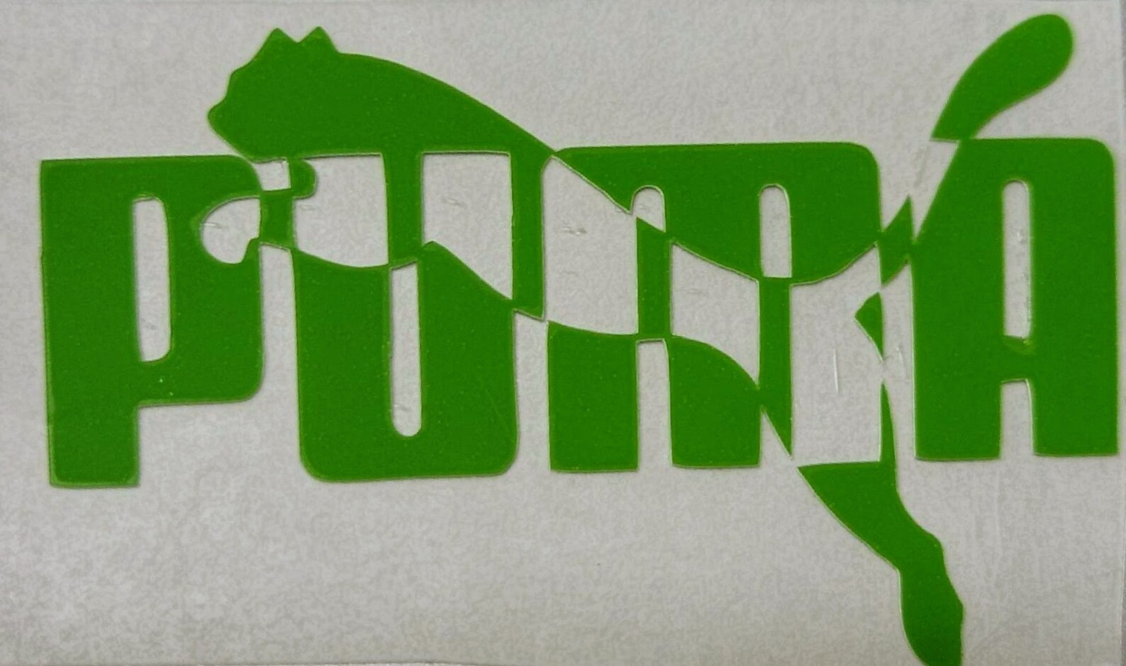 Puma Cat Logo Iron-On Transfer Sticker Red Black Green | Etsy