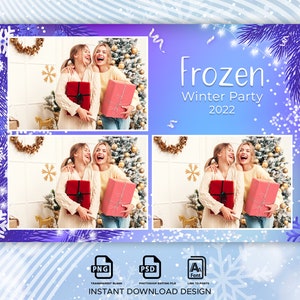 Winter Photo Booth Template Photo Booth Template Winter - Etsy