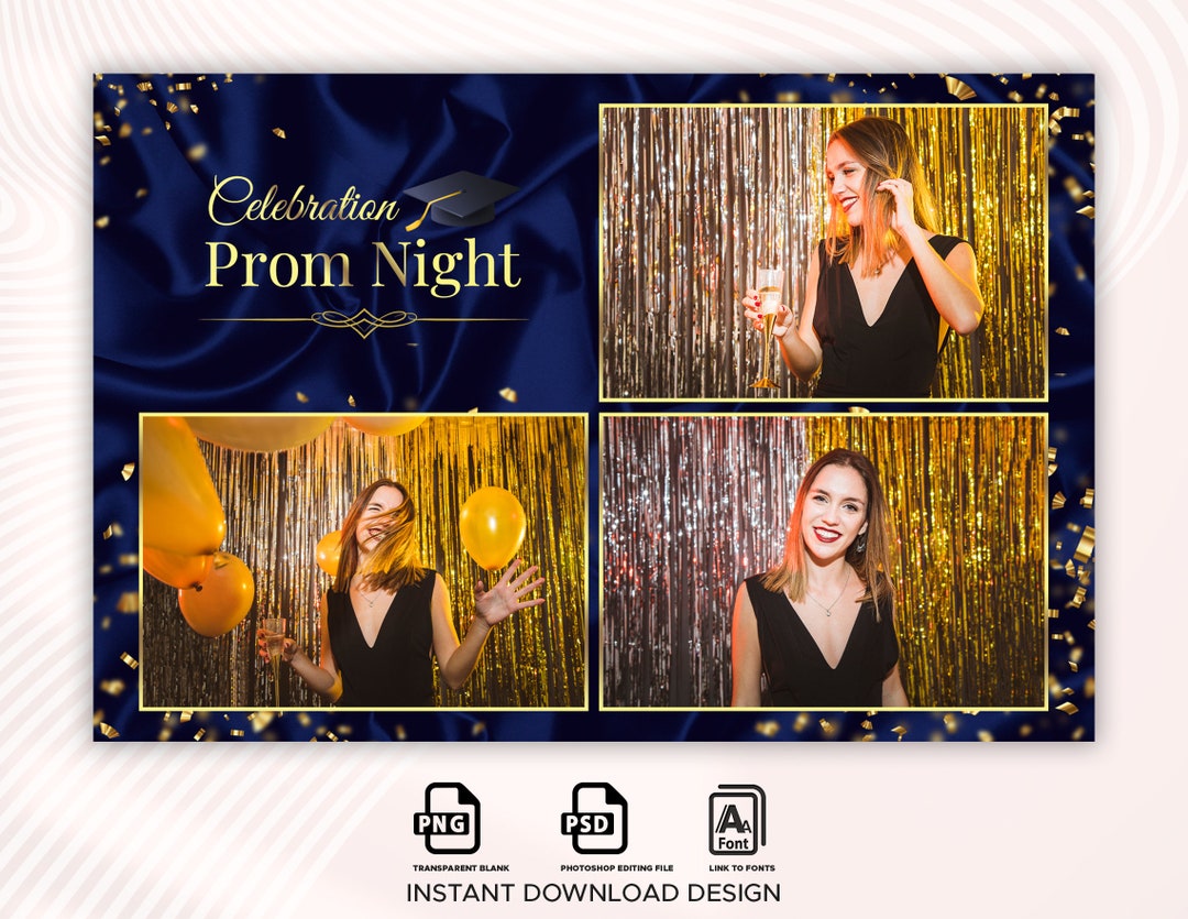 Graduation Photo Booth Template Prom Night Photo Booth - Etsy