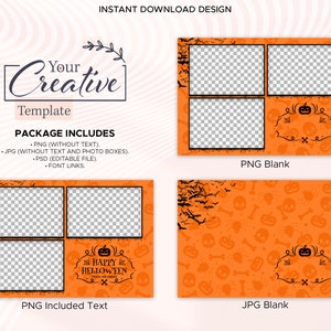 Photobooth Template Halloween, Happy Halloween Photo Booth Template ...