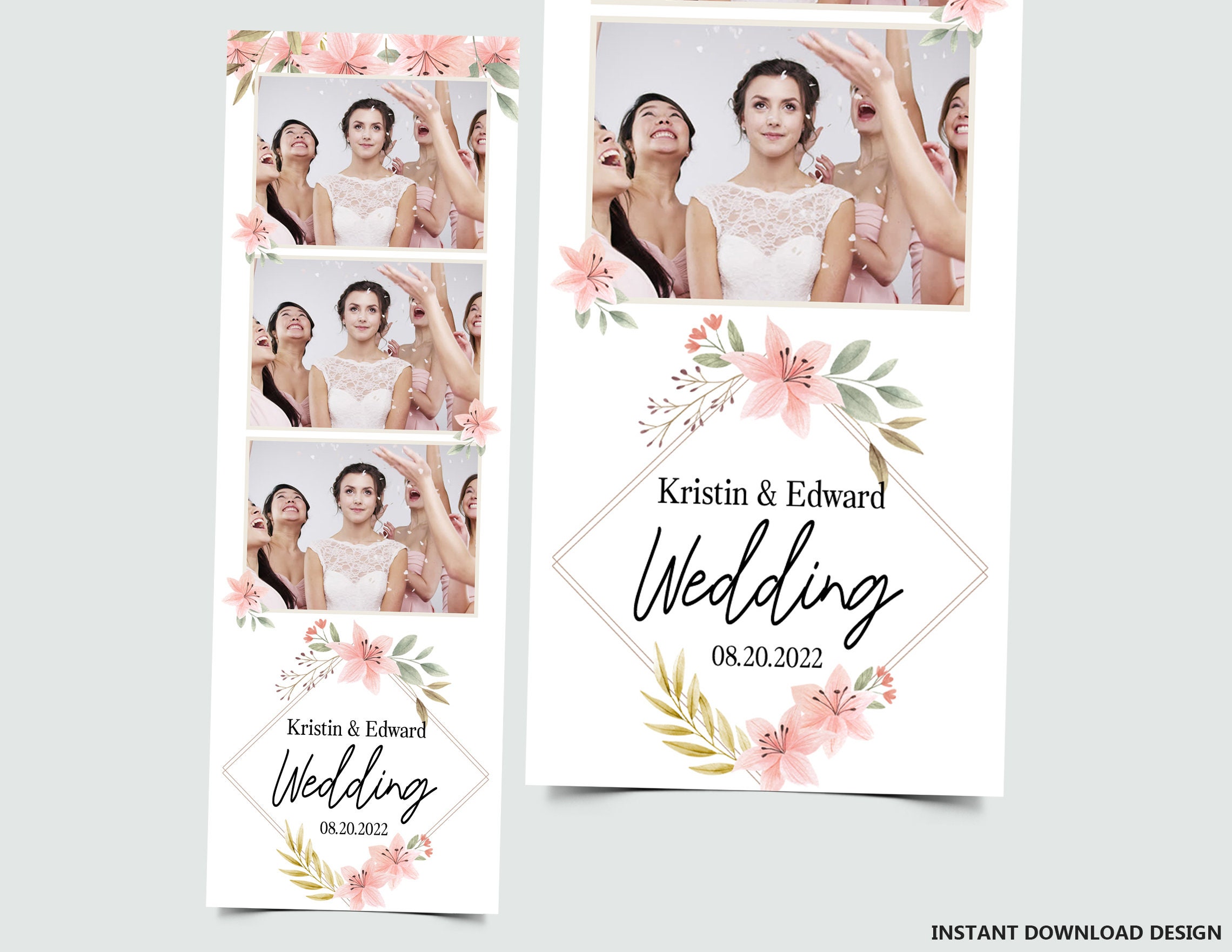 Wedding Photo booth Template Elegant Photo Booth Template | Etsy