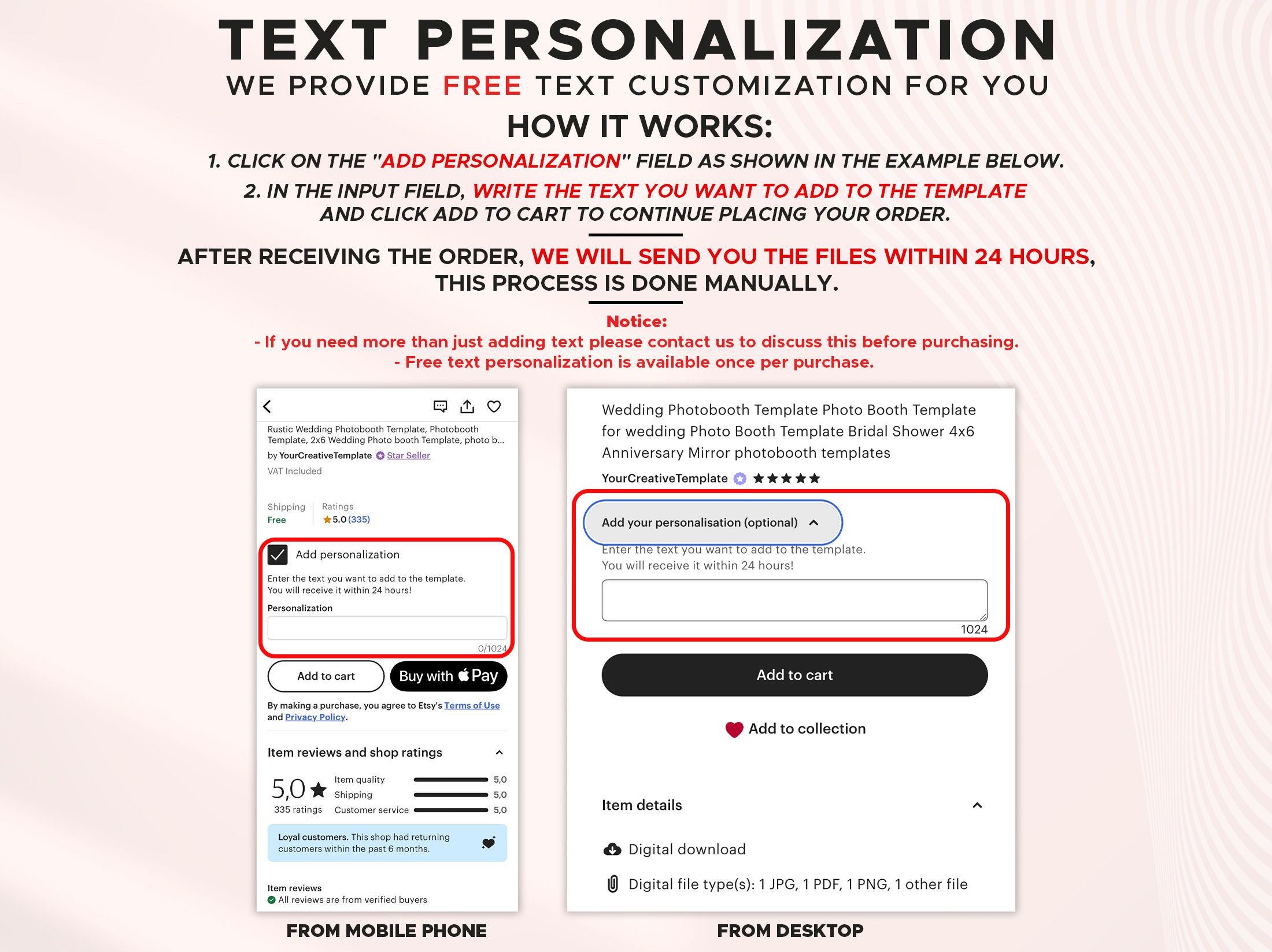 Wedding Photo Booth Template, Tulip Photo Booth Template, Photo Booth ...