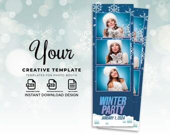 Winter Wonderland Photo Booth Template, Photo Booth Template Winter ...