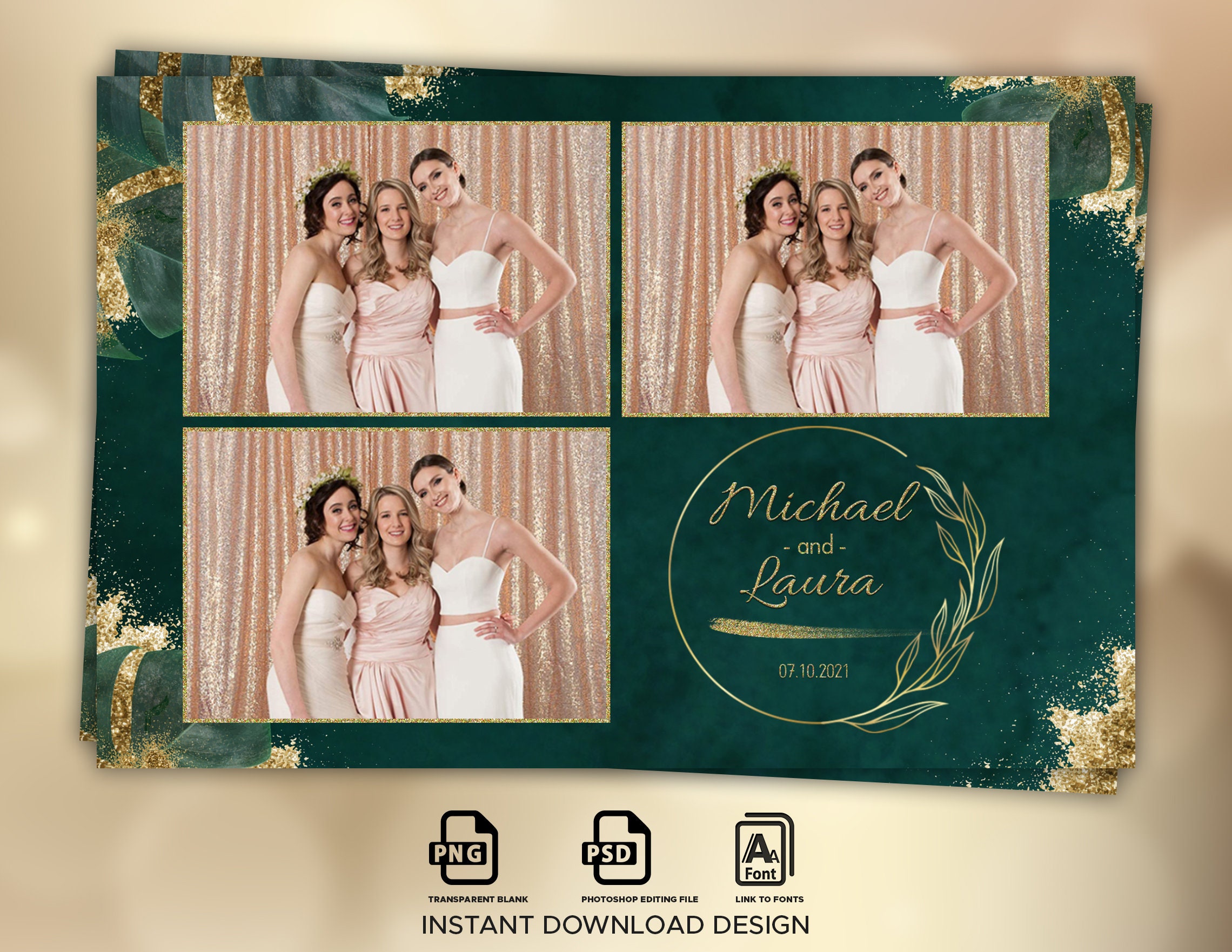 Photo Booth Template Wedding Photo Booth Template Photo - Etsy