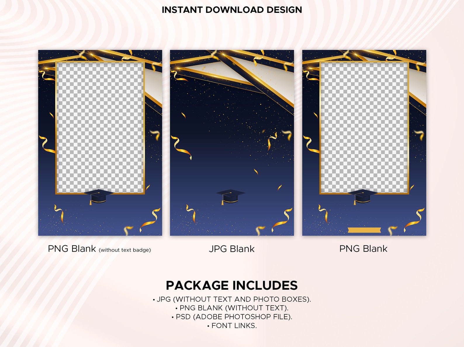 Graduation Photo Booth Template, Prom Night Photo Booth Template, Class ...