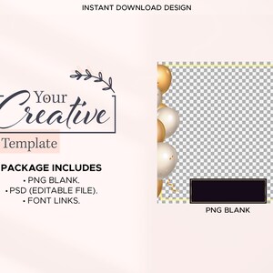 Golden 360 Spinner Overlay, Gold 360 Booth Overlay , 360 Photo Template ...