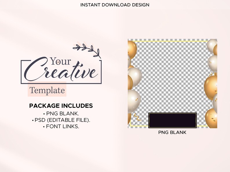 Golden 360 Spinner Overlay, Gold 360 Booth Overlay , 360 Photo Template ...
