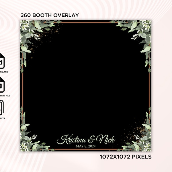 Graduation 360 Booth Overlay, Class of 360 Booth Template, 360 Booth ...