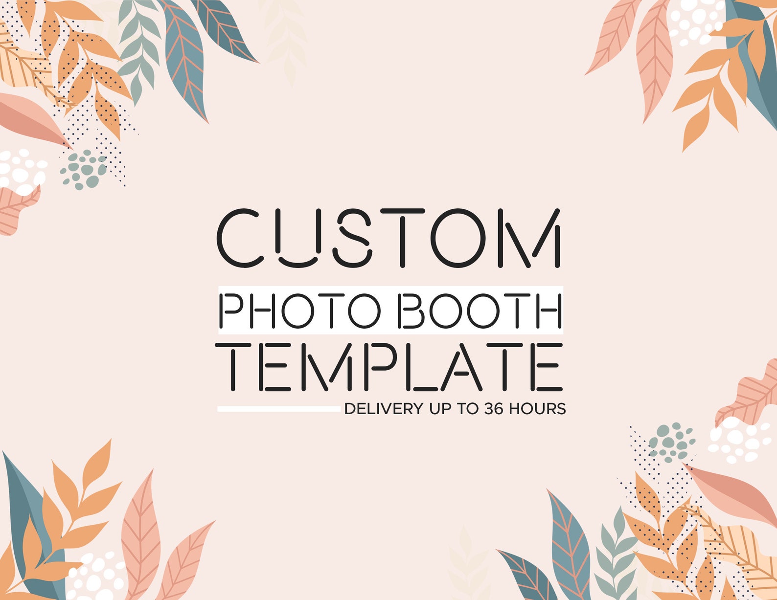 Custom Photo Booth Template Design, Custom Digital Photobooth Template ...