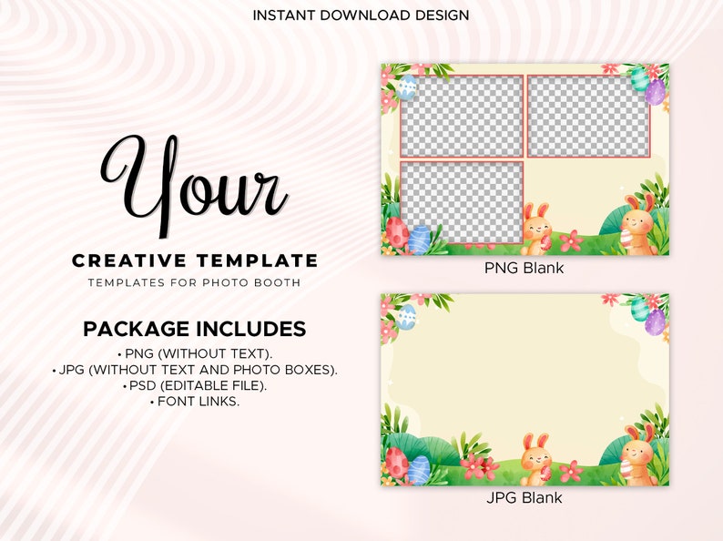 Easter Photo Booth Template Photo Booth Template Happy Easter ...
