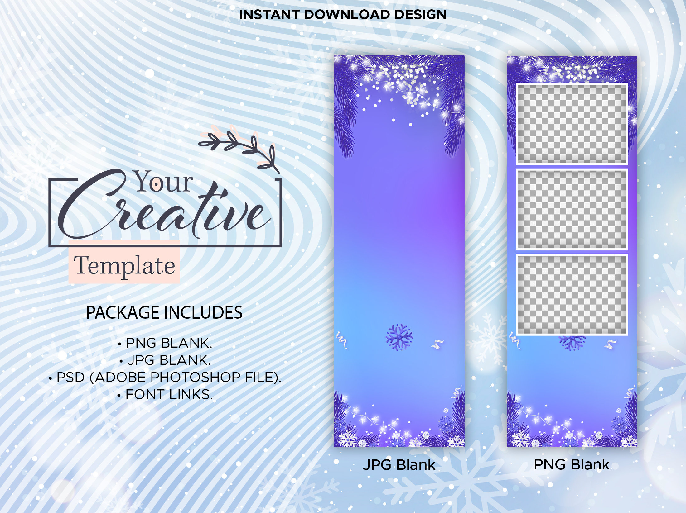 Winter Wonderland Photo Booth Template, Photo Booth Template Winter ...