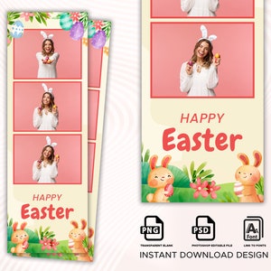 Easter Photo Booth Template, Photo Booth Template, Happy Easter ...