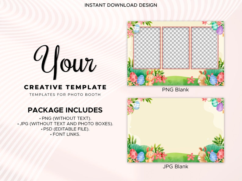 Easter Photo Booth Template Photo Booth Template Happy Easter ...