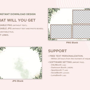 Wedding Photobooth Template Photo Booth Template for Wedding Photo ...