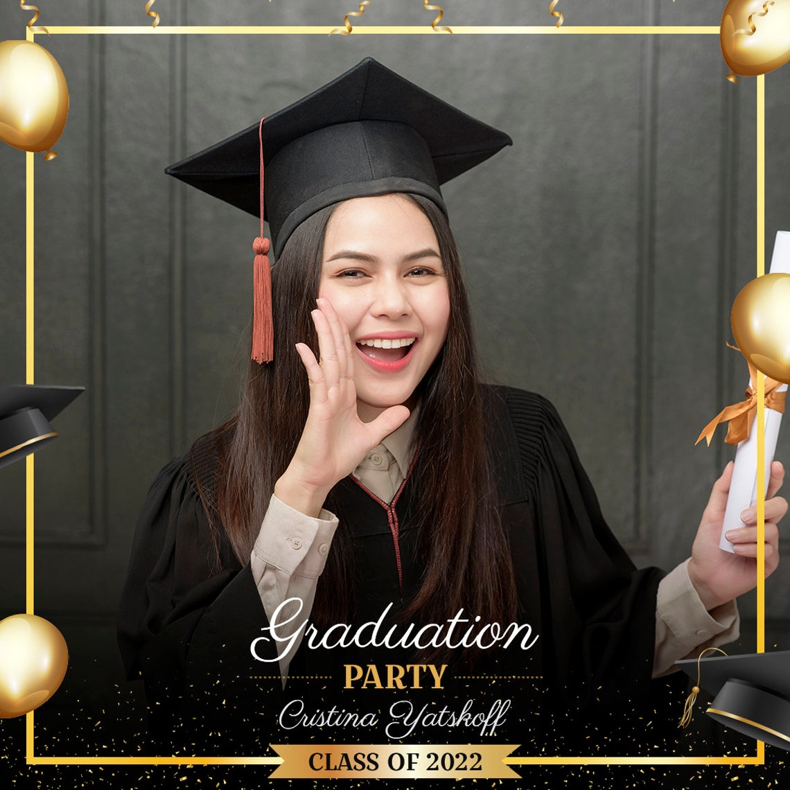 Graduation 360 Booth Overlay, Class of 360 Booth Template, 360 Booth ...