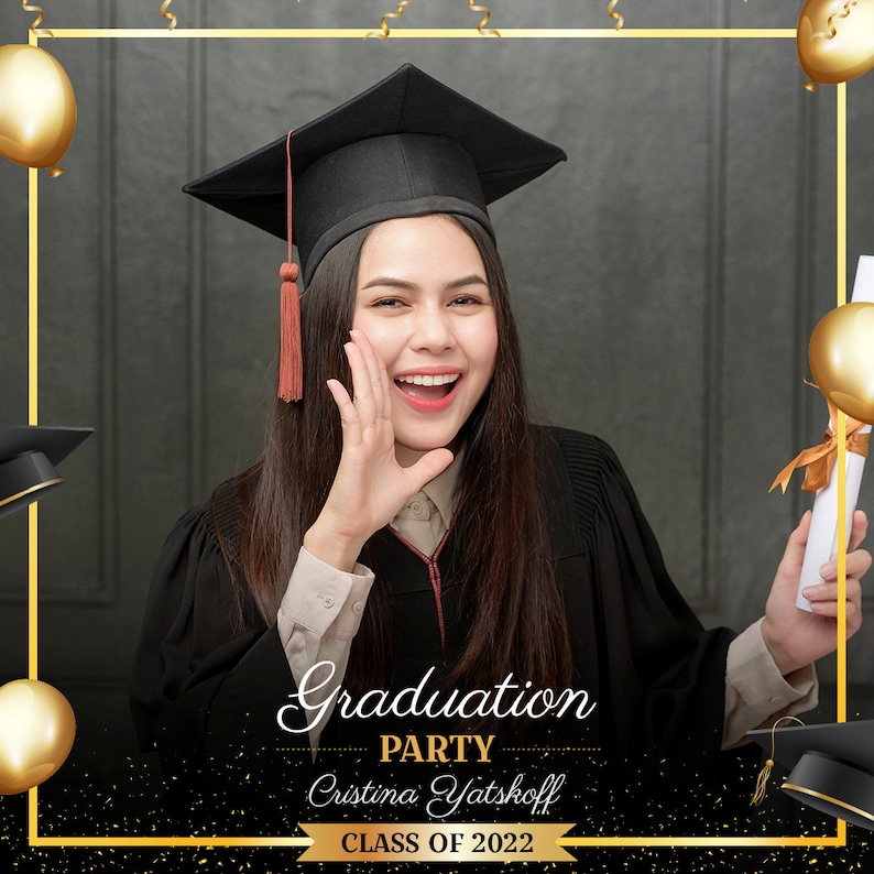 Graduation 360 Booth Overlay, Class of 360 Booth Template, 360 Booth ...