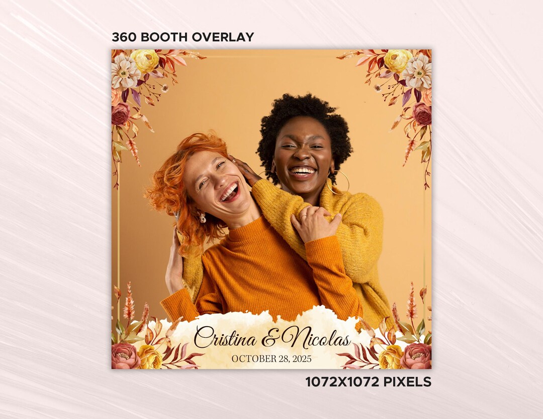 360 Video Booth Overlay, Autumn Template, Fall 360 Overlays, 360 Booth ...
