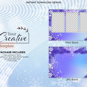 Winter Photo Booth Template, Photo Booth Template Winter, Winter Party ...