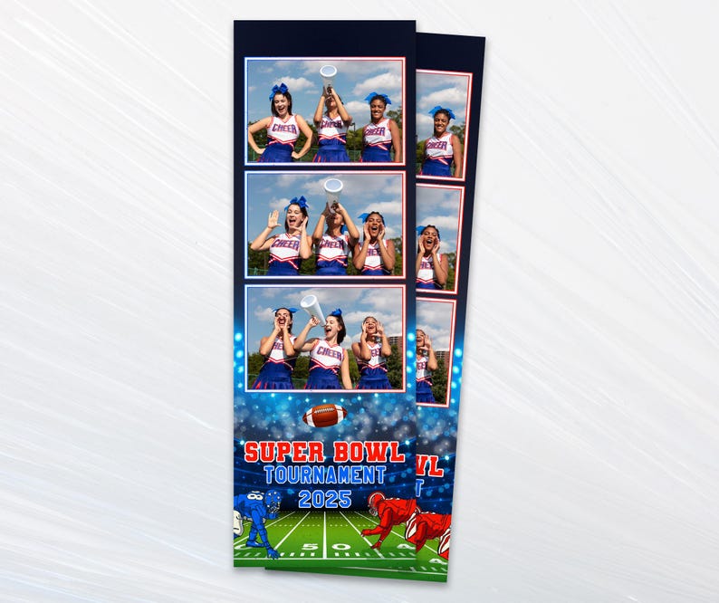 Super Bowl Photobooth Template, Football Photo Booth Template, 2x6 ...