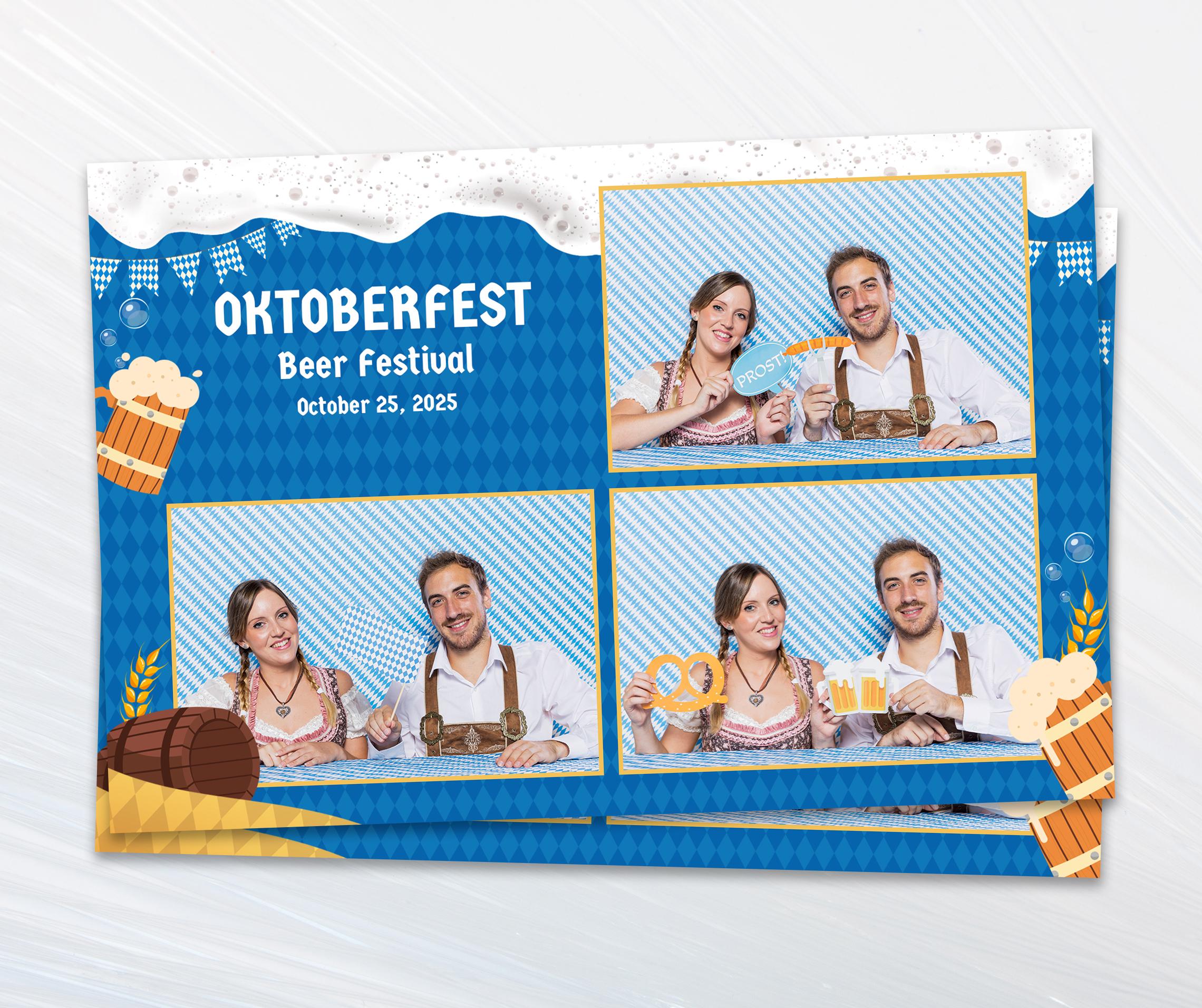 Photobooth Template, Oktoberfest Photo Booth Template, Beer Festival ...