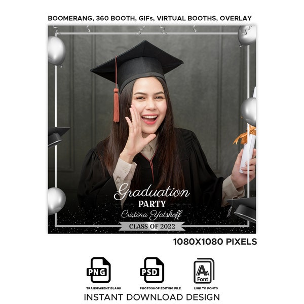 360 Graduation Overlays - Etsy