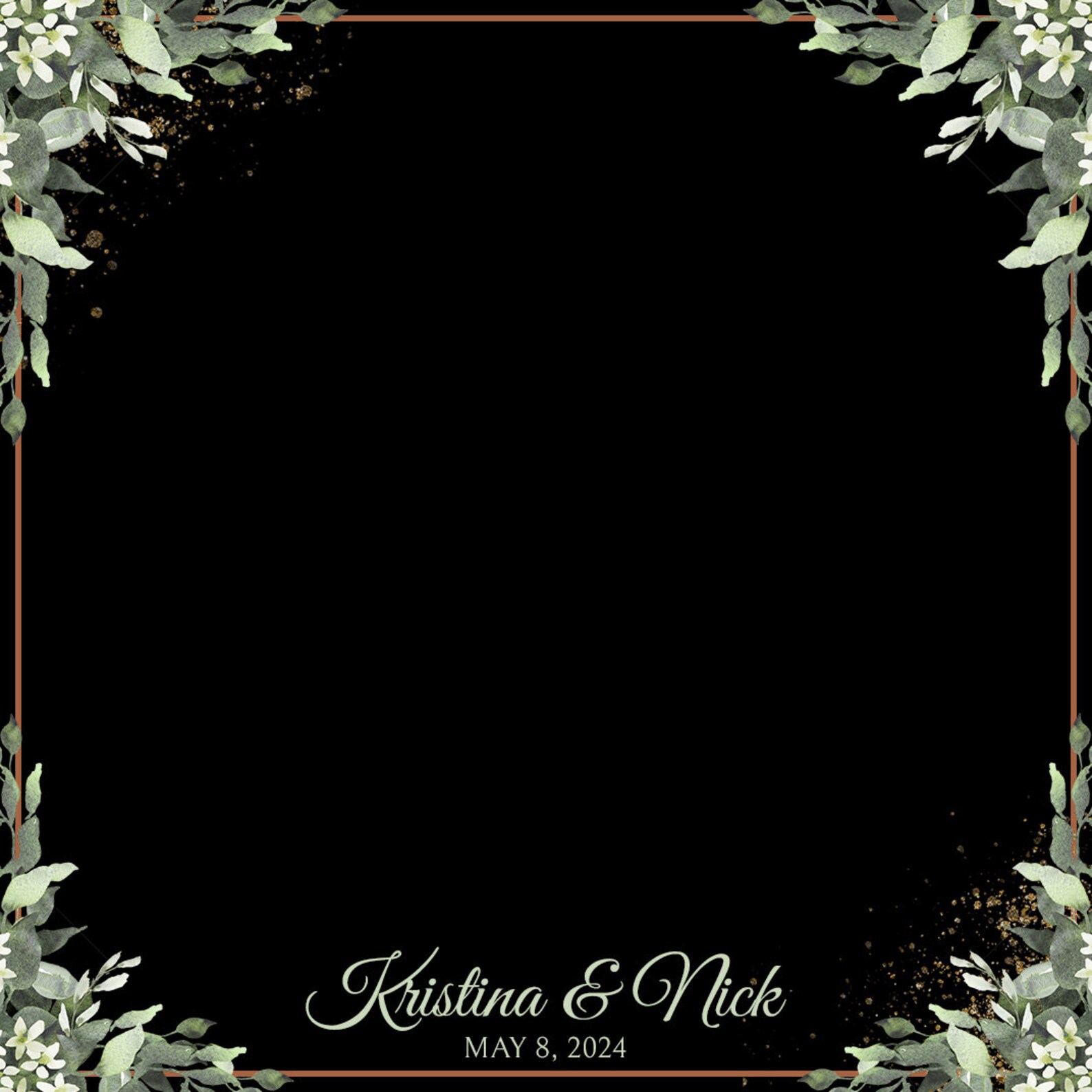360 Overlay, Wedding 360 Booth Overlay , Flowers 360 Photo Template ...