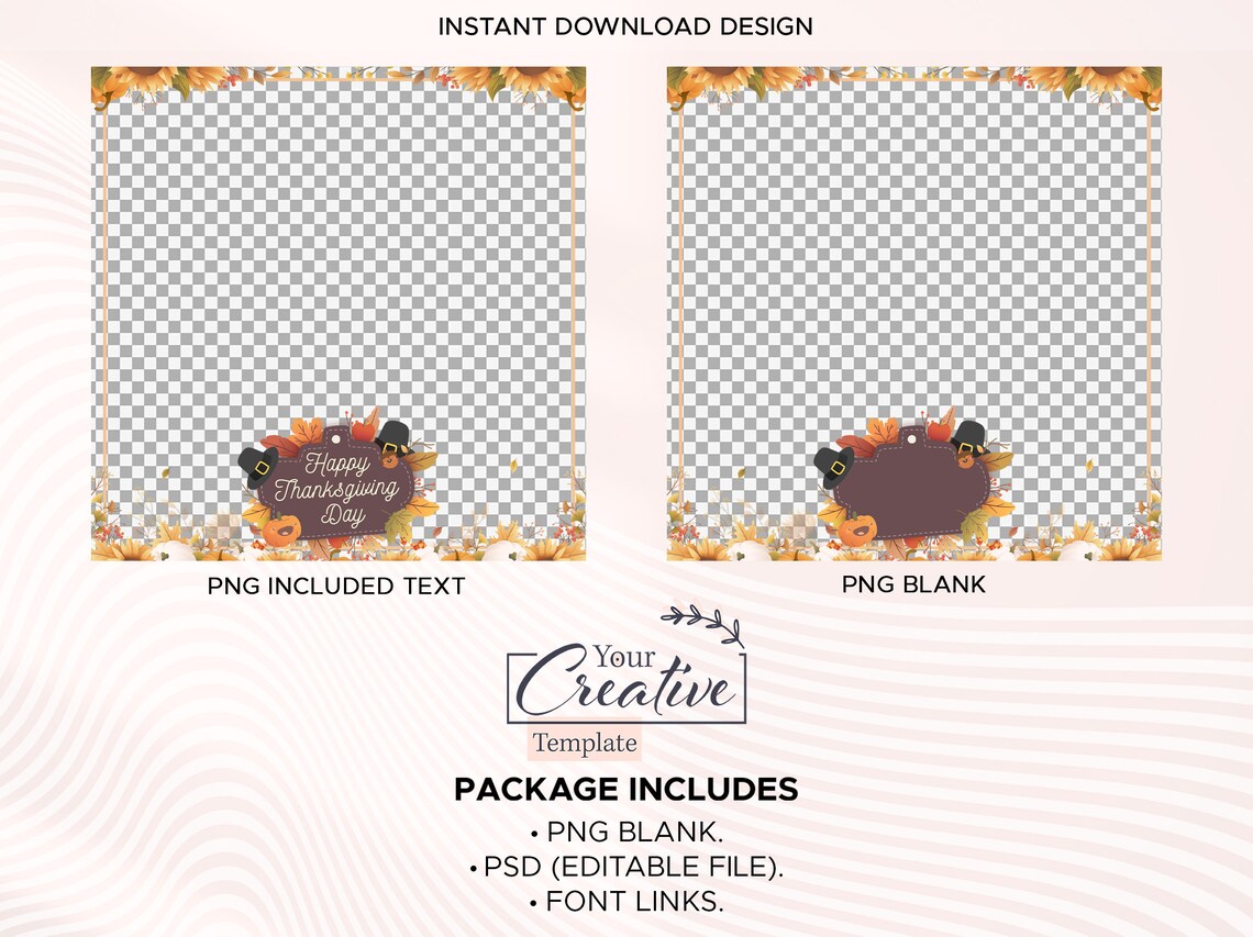 360 Booth, Thanksgiving Overlay, Fall Photo Booth Template, Fall ...