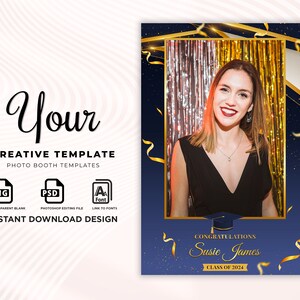 Graduation Photo Booth Template Prom Night Photo Booth - Etsy