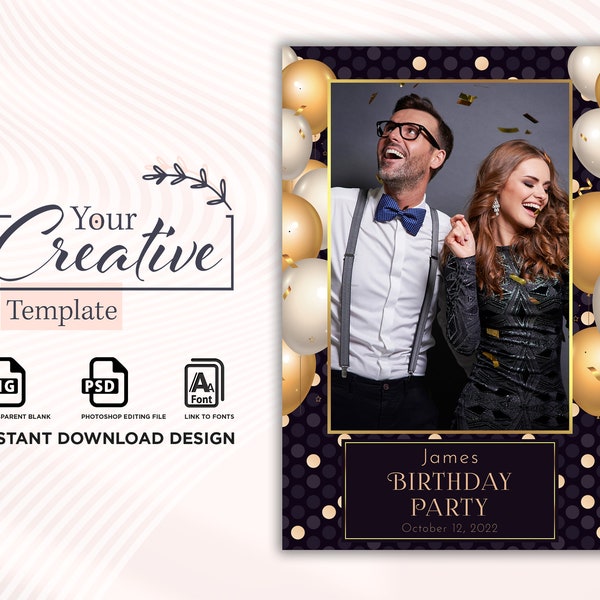Lumabooth Template Birthday - Etsy
