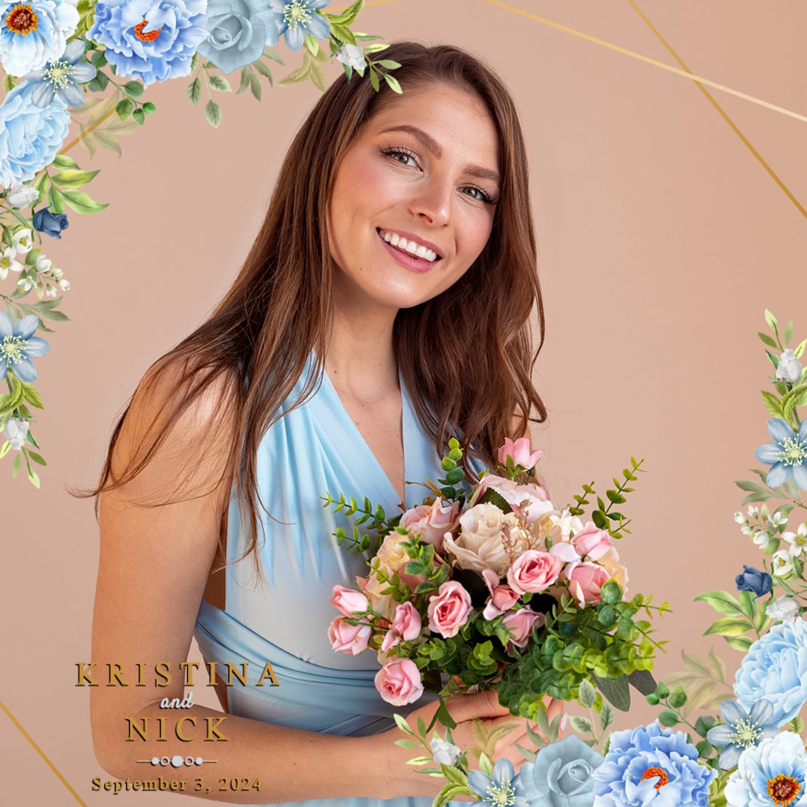 360 Overlay, Wedding 360 Booth Overlay , Flowers 360 Photo Template ...