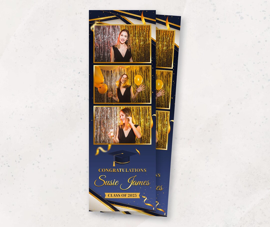 Graduation Photo Booth Template | Photobooth Template | Class of 2025 ...