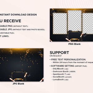 Class of Photo Booth Template, Graduation Photo Booth Template, Class ...