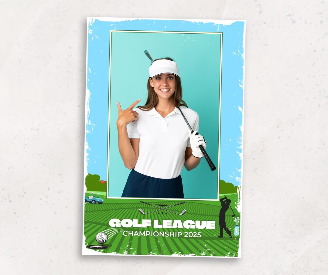 Golf Photobooth Template | Golf Tournament Theme | 4x6 Selfie | Golf ...