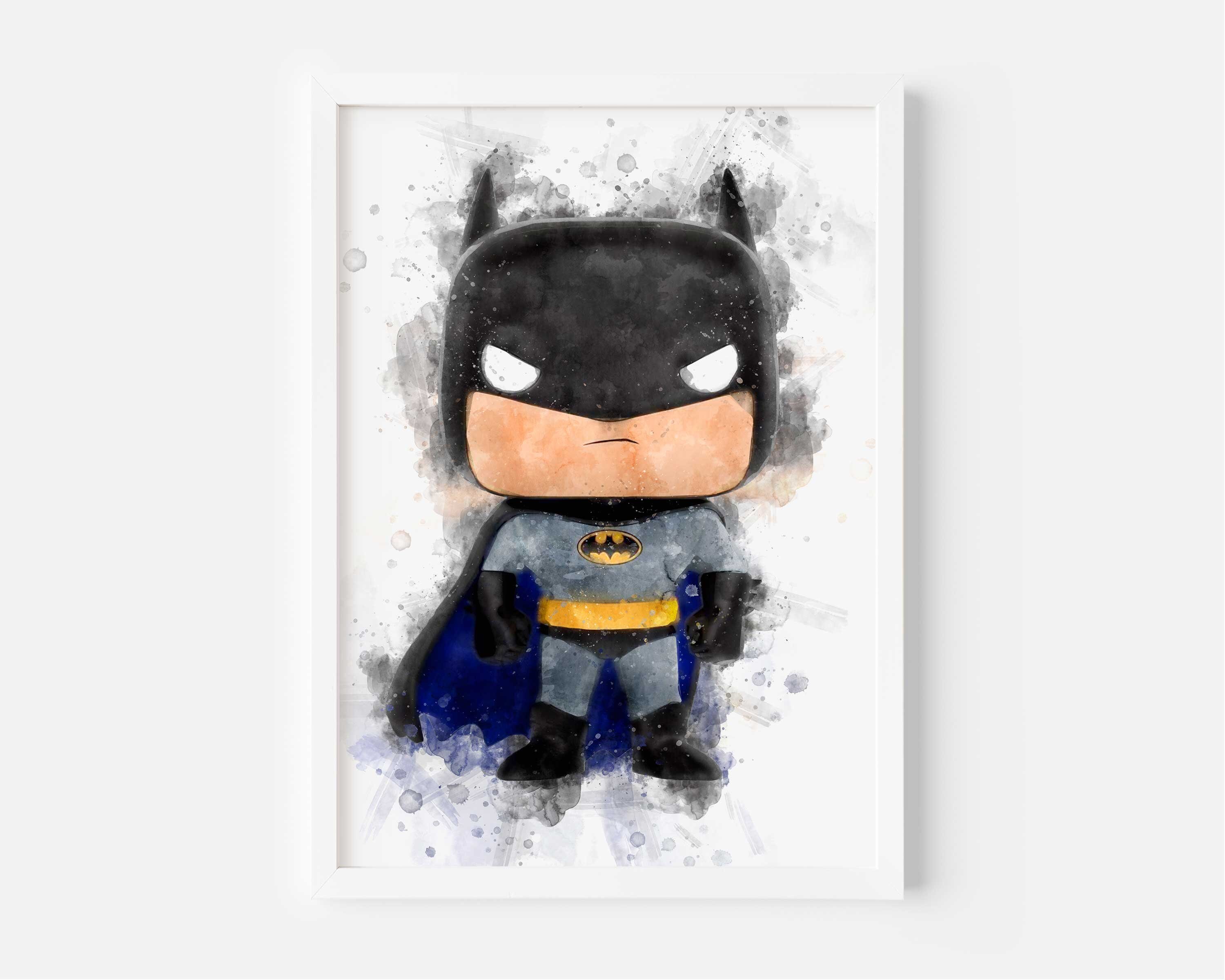 Prints Art & Collectibles Music & Movie Posters Superheroes watercolor ...