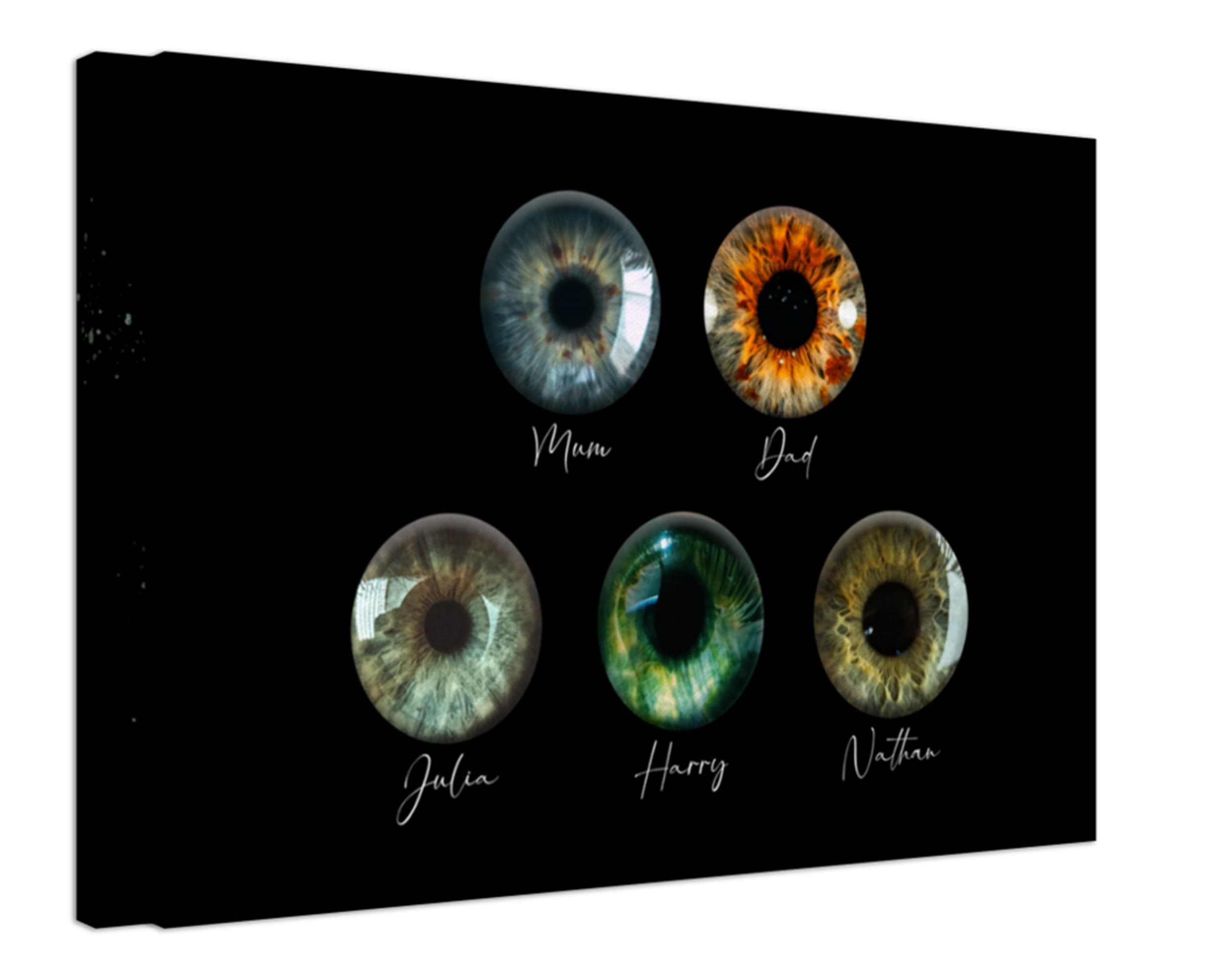 Custom Family Eye Iris Digital Print, Personalized Optometrist Eye ...