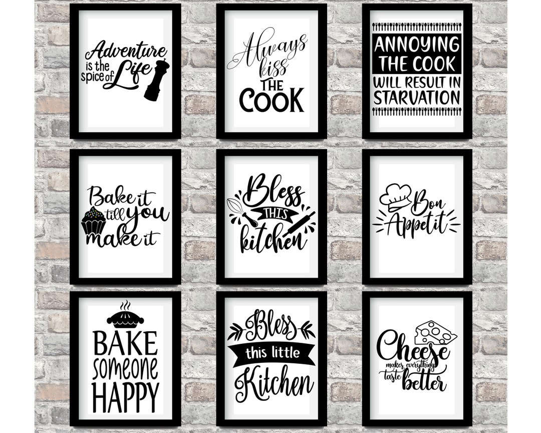 Kitchen Quotes, Kitchen Decor, Kitchen Gifts, Kitchen Prints, Kitchen ...