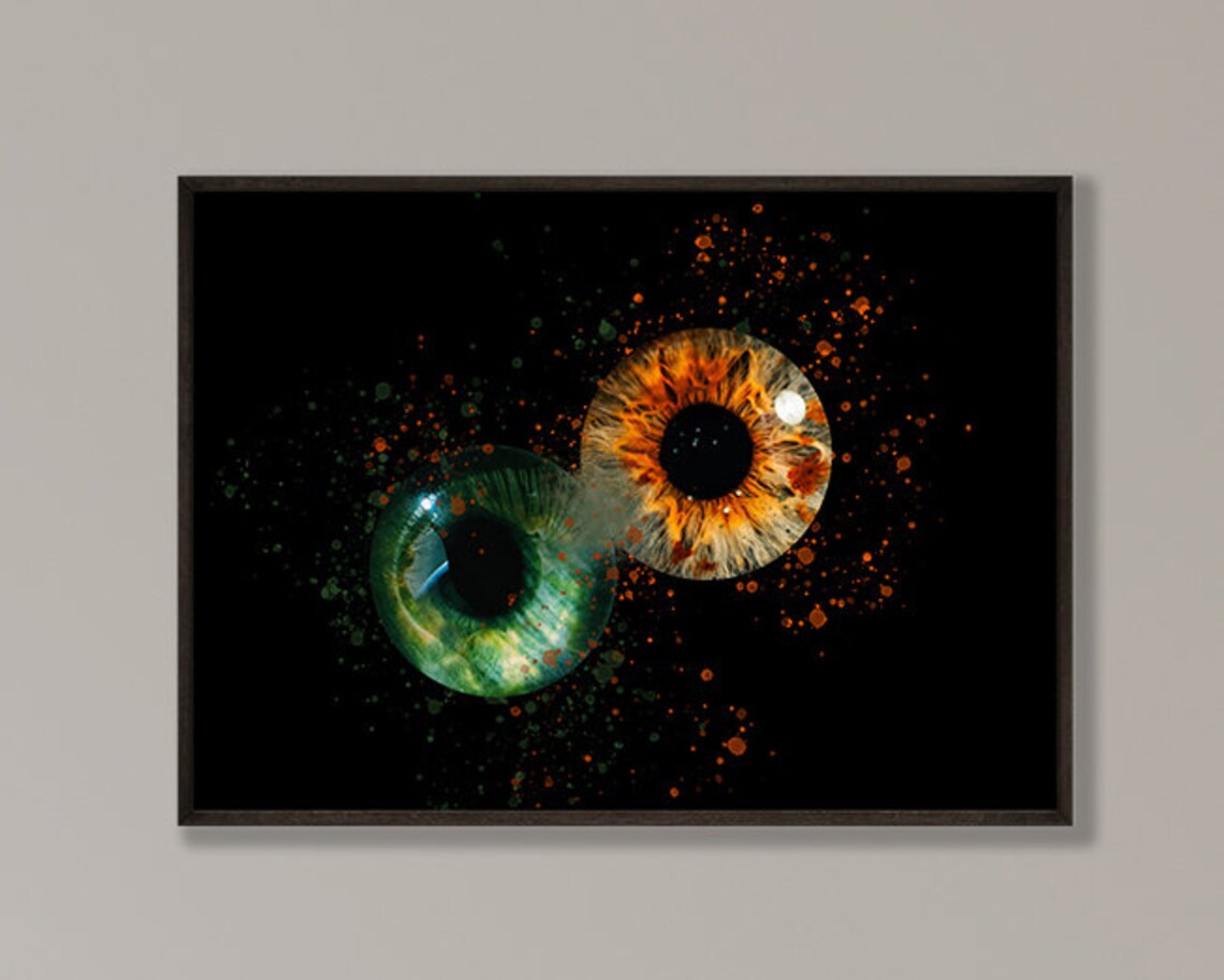 Custom Eye Portrait Using Pictures of Your Own Eyes | Etsy