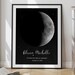 Baby's First Stars: Personalized Moon Phase and Star Map Print for a ...