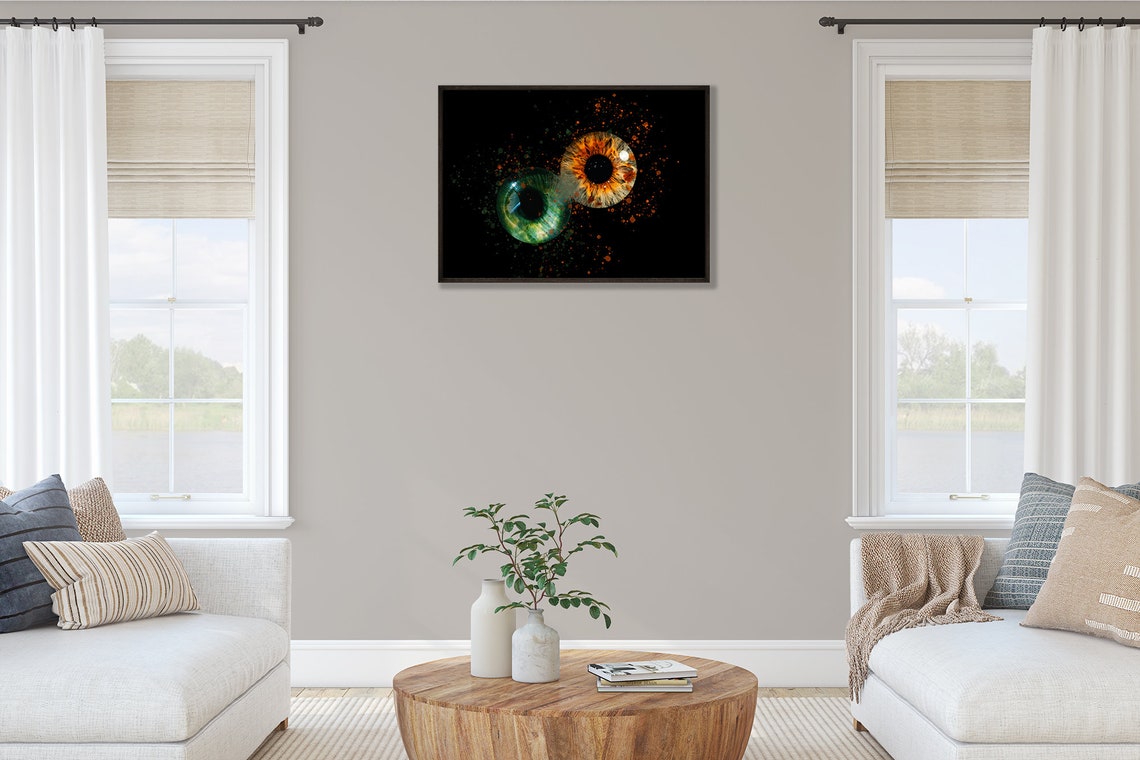 Custom Eye Portrait Using Pictures of Your Own Eyes | Etsy